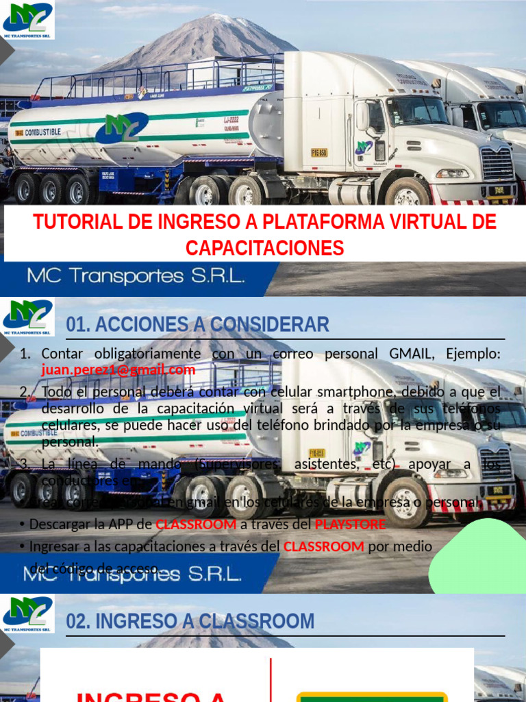 Instructivo Capacitaciones Classroom | PDF