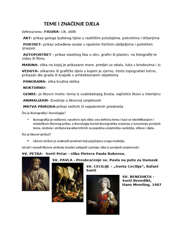 Teme I Značenje Djela | PDF