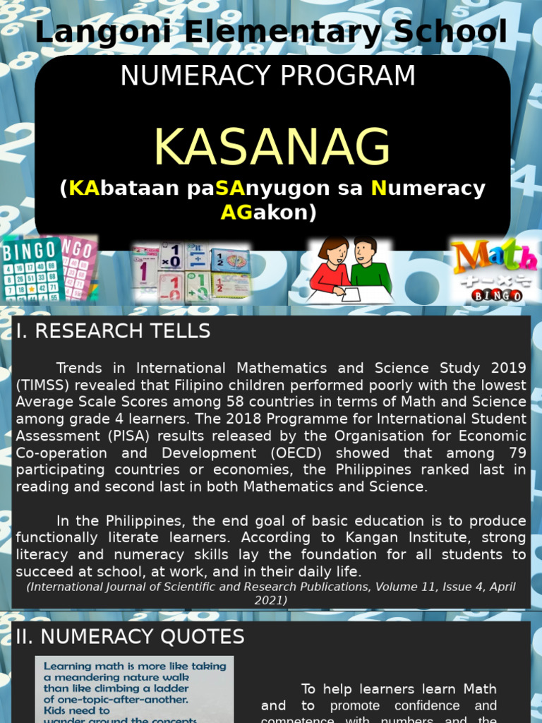 Numeracy Banner Program | PDF | Literacy | Learning