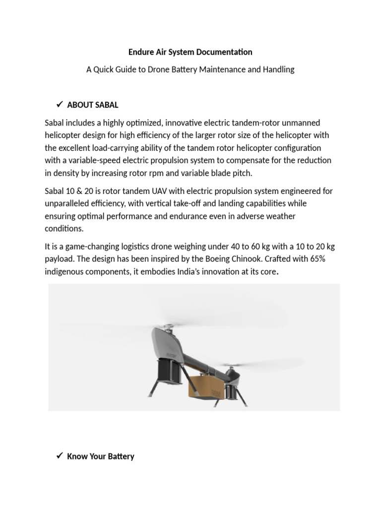 Battery Maint & Handling Doc - EA | PDF | Unmanned Aerial Vehicle | Lithium Ion Battery