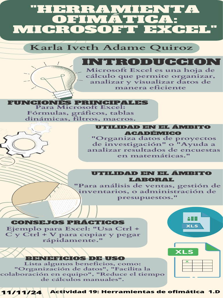 Herramienta Ofimática Microsoft Excel | PDF
