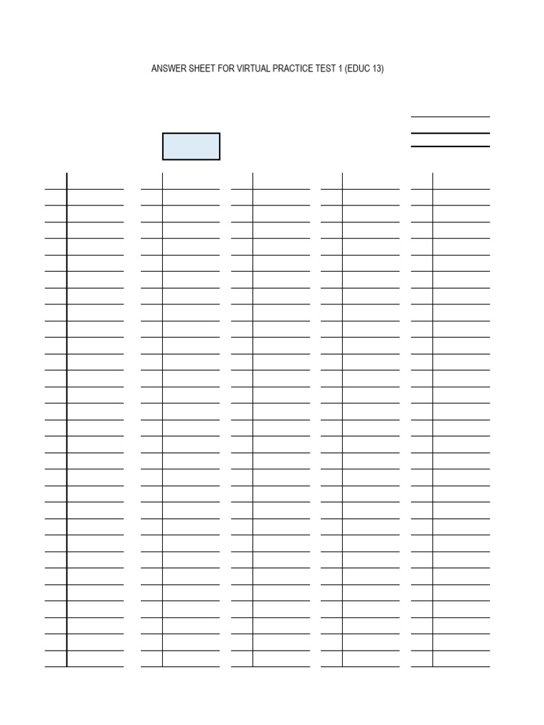 Answer Sheet For TLE - 150 | PDF