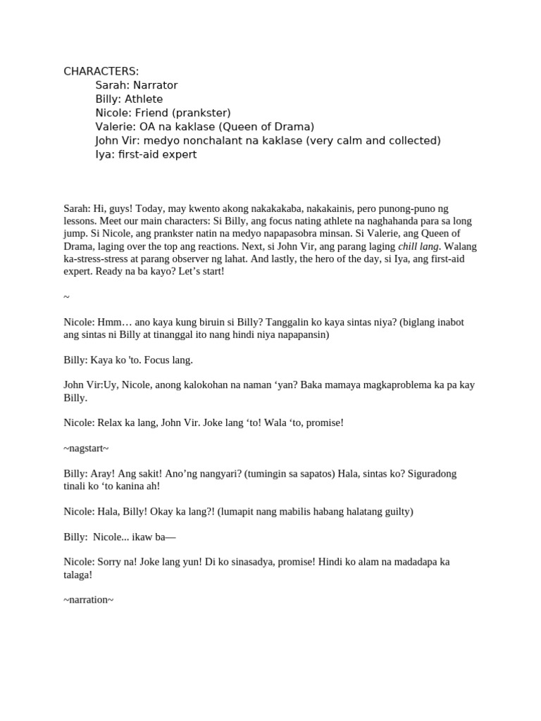 Hope Roleplay Script | PDF