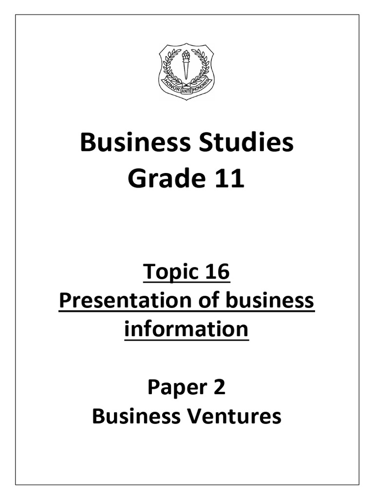 Term 3 Topic 4 - Presentation and Data Response | PDF | Nonverbal ...