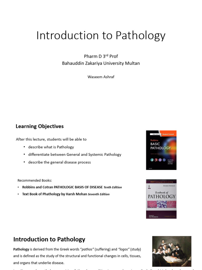 General vs. Systemic Pathology Explained | PDF | Pathology | Infection