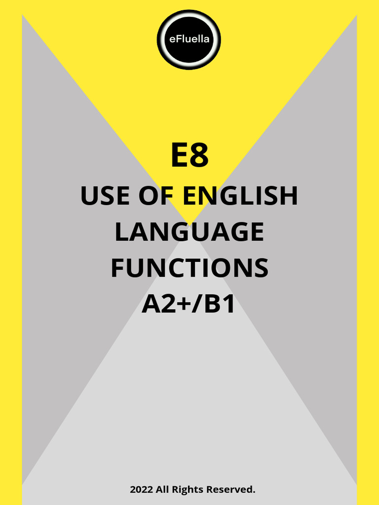 LANGUAGE FUNCTIONS E8 USE OF ENGLISH B9icj0 | PDF
