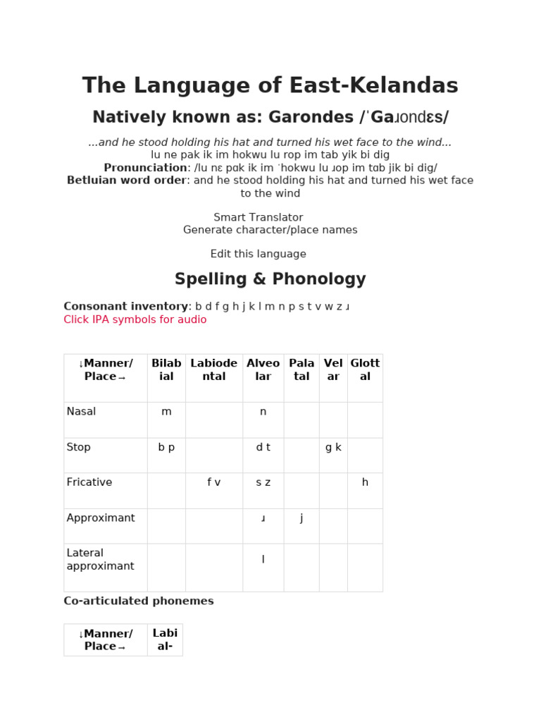 The Language of East | PDF | Phoneme | Stress (Linguistics)