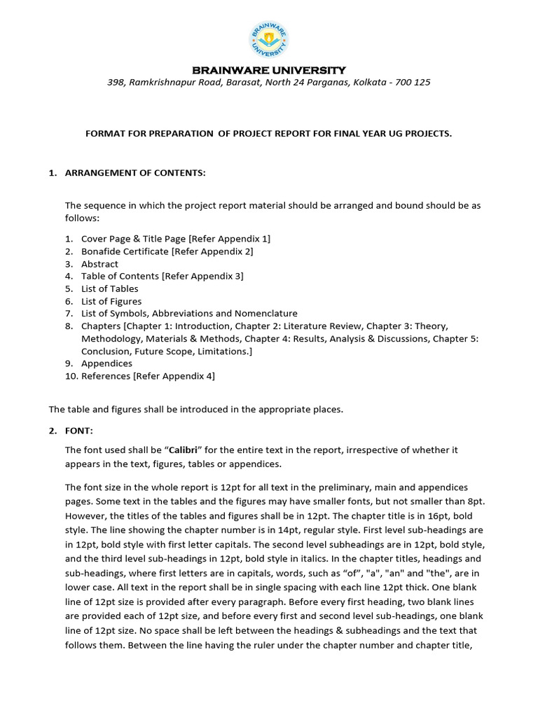 final year project report guidelines | PDF | Publishing | Text