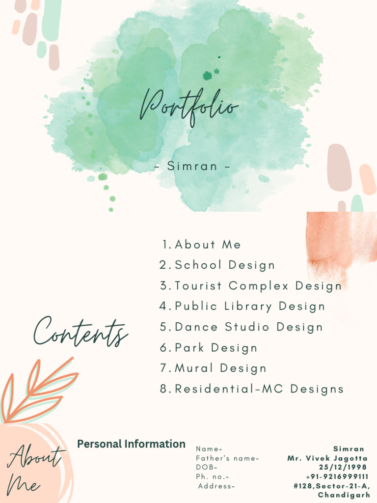 My Portfolio Simran | PDF