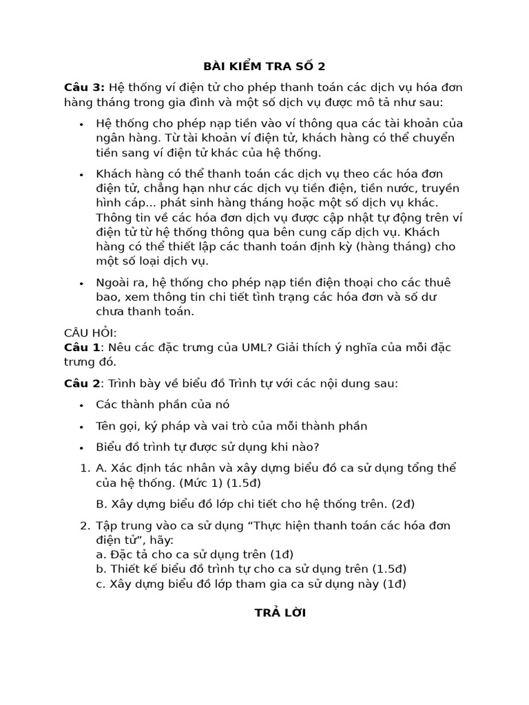 BÀI KIỂM TRA SỐ 2 - PTTKHT | PDF