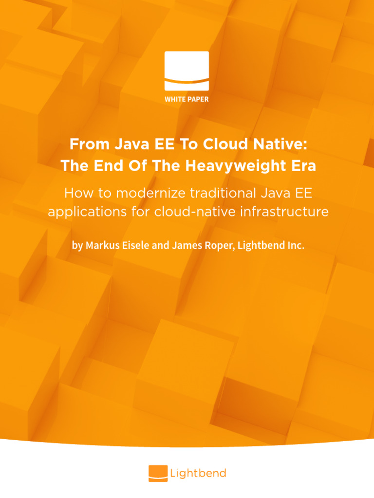 Java Ee To Cloud Native Modernization | PDF | Cloud Computing | Databases