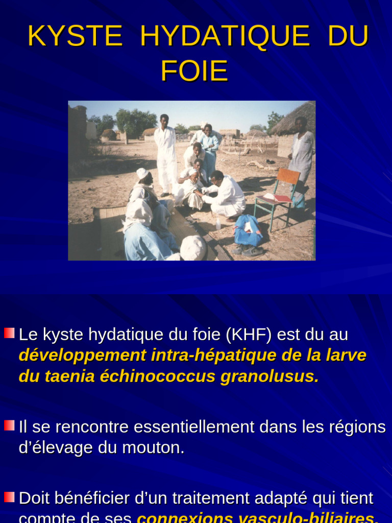 Kyste hydatique du foie : symptômes et traitement | PDF | Foie | Causes ...