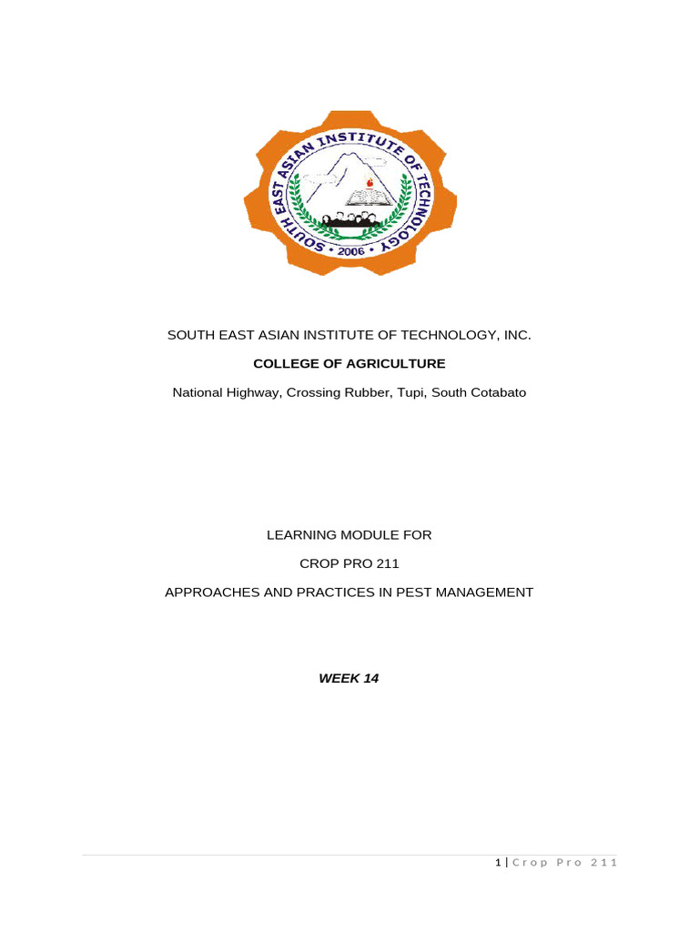 IPM Practices for Rice Pest Management | PDF | Pest (Organism ...