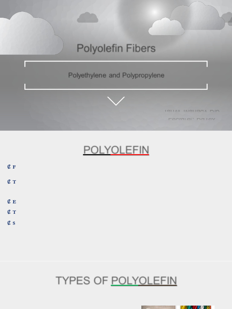 Polyolefin Fibers | PDF | Polyethylene | Polymers