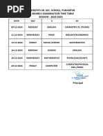 STS JHS Time Table | PDF
