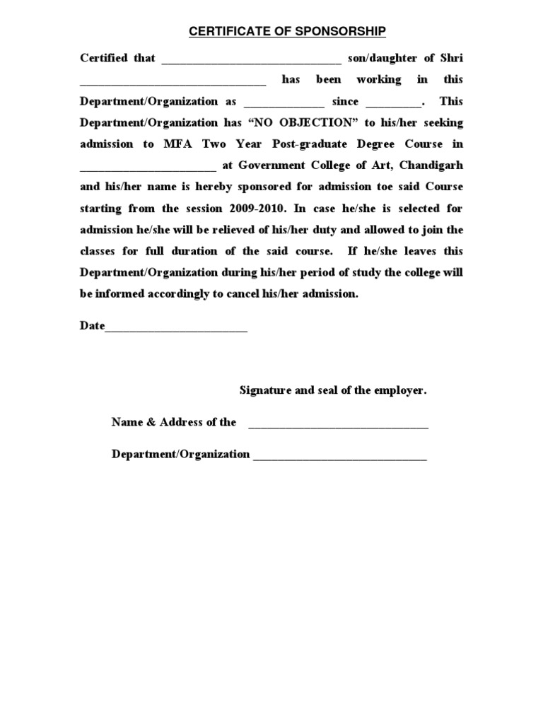 Form MFA | PDF | University And College Admission | Government