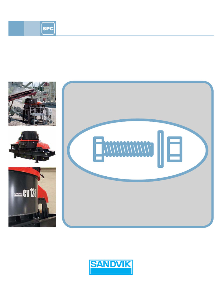Sandvik® CV116 - 01 - SPC - R226.069 - 05 | PDF | Screw | Belt (Mechanical)