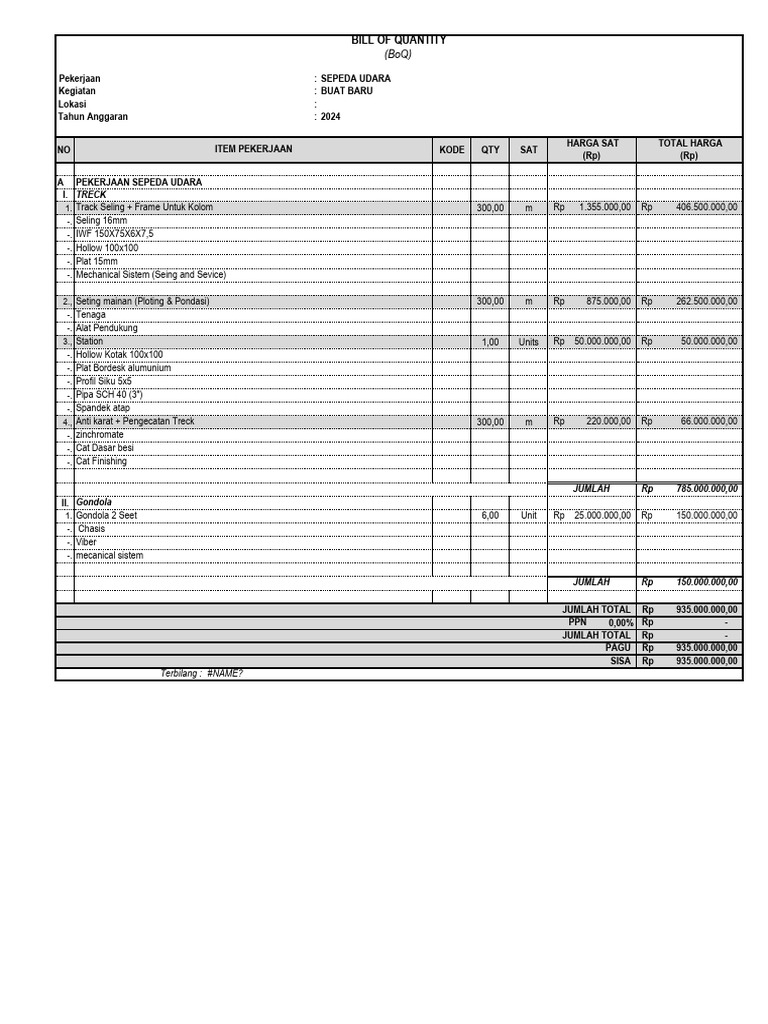 Sepeda Udara (Gantung) | PDF