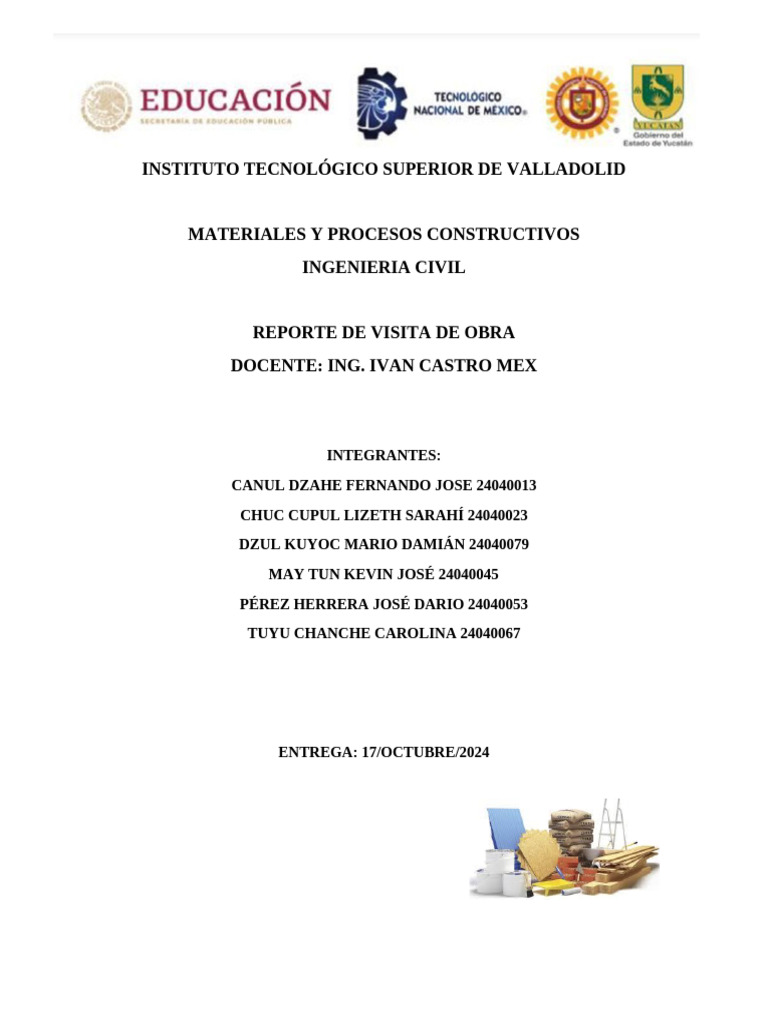 Reporte de Obra | PDF