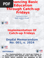 Catch Up Fridays Action Plan 2024 | PDF | Learning | Cognition