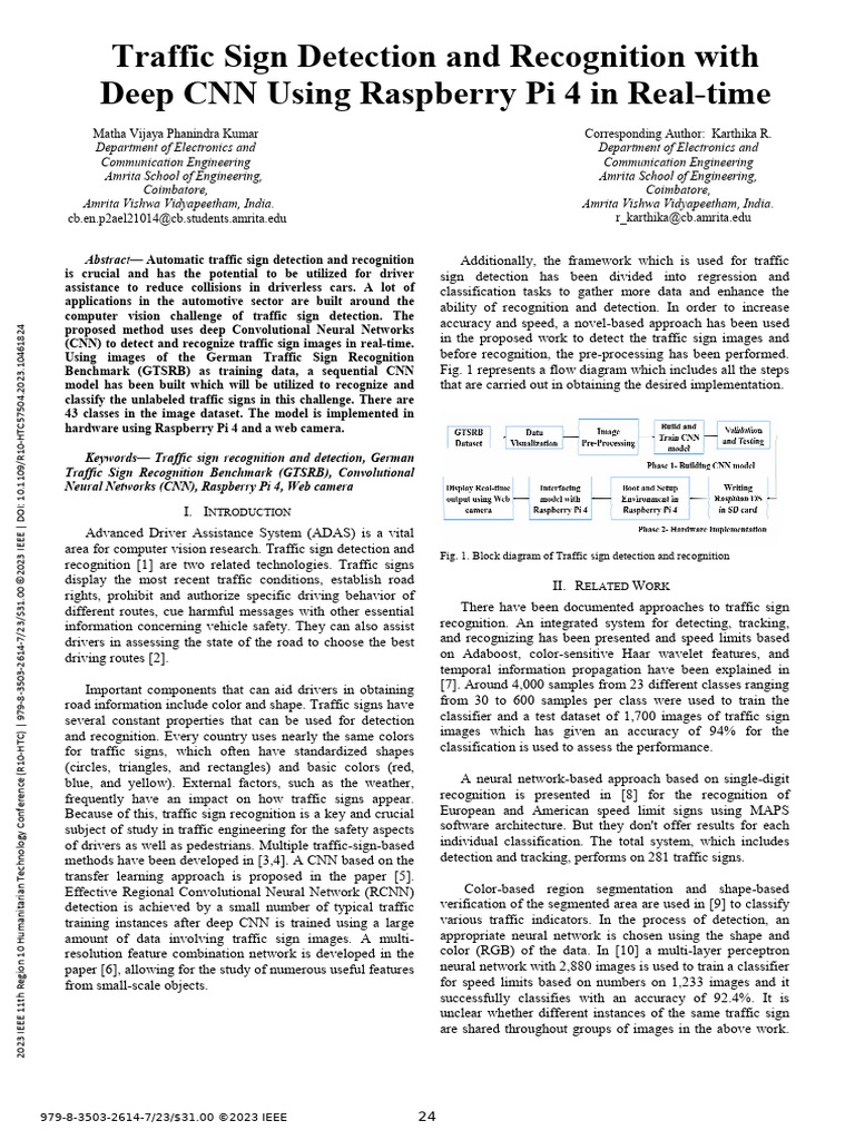 Real-Time Traffic Sign Detection with CNN | PDF | Artificial Neural Network | Computing