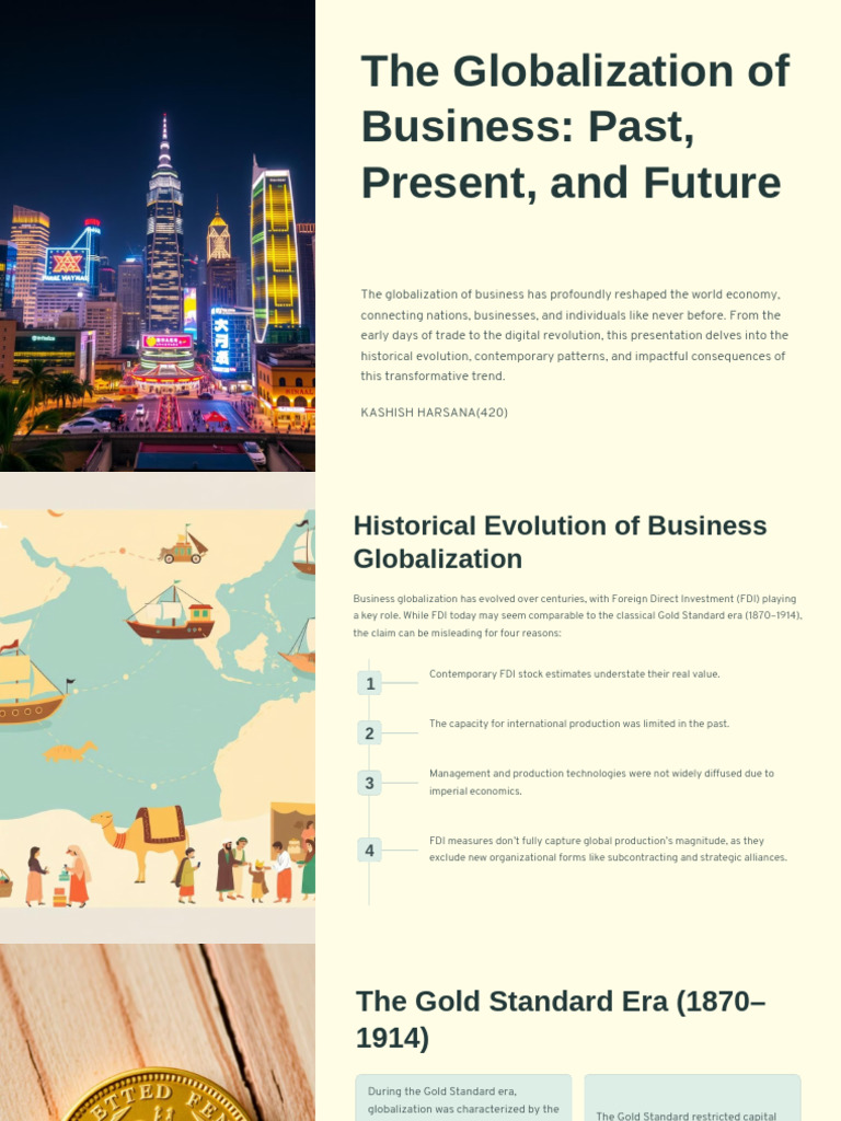 The Globalization of Business Past Present and Future | PDF | Foreign ...