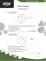 IGCSE Circle Theorems Practice Questions | PDF | Circle | Elementary Mathematics