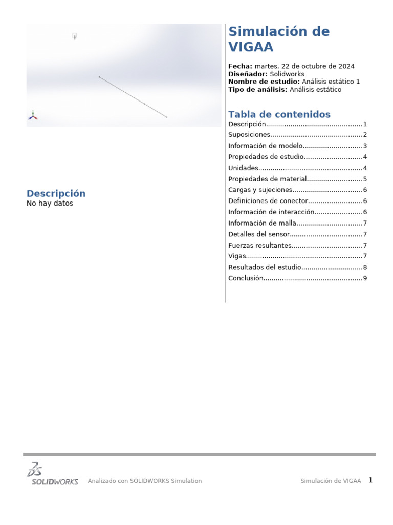 VIGAA-Análisis Estático 1-1 | PDF | Elasticidad (Física) | Estrés ...