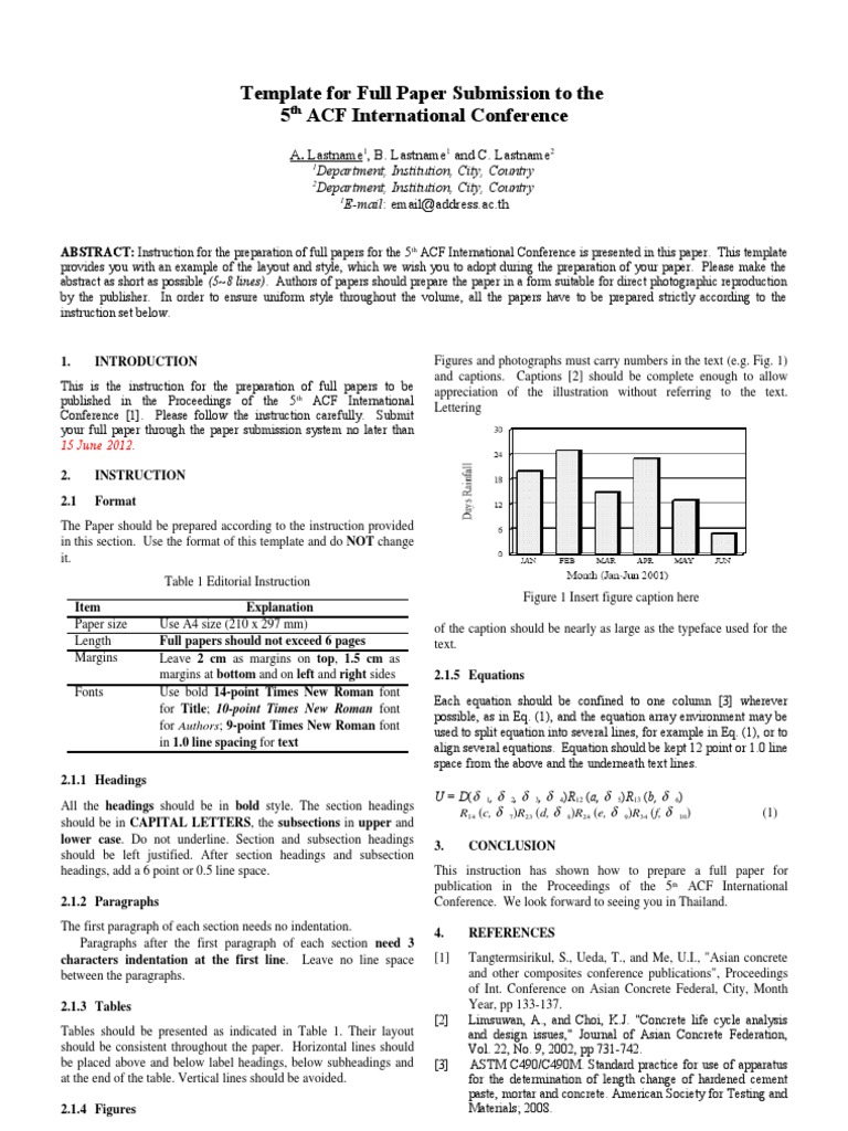 Fullpaper Format | PDF | Times New Roman | Typefaces