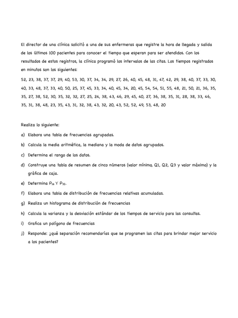 Ejercicios Datos Agrupados | PDF