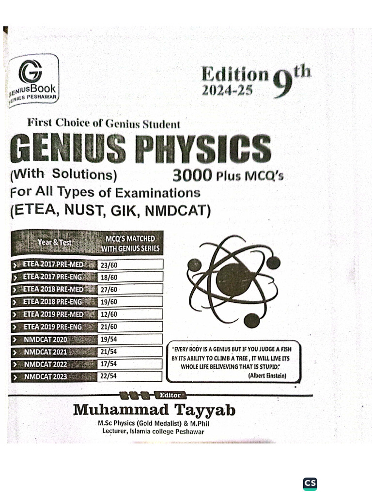 NUSTrive Physics - Genius Series Latest Edition PDF | PDF