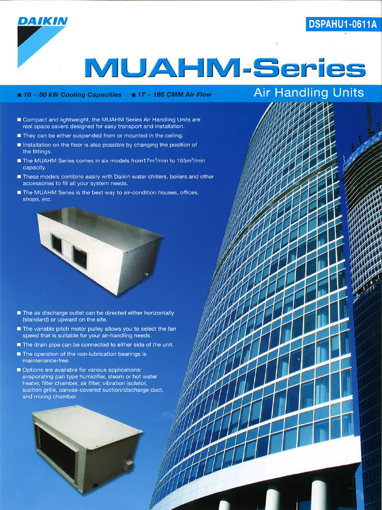 Air Handling Units (MUAHM Models) | PDF