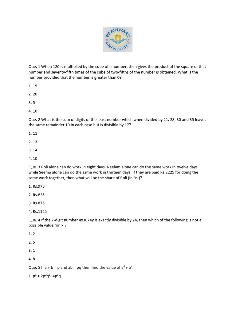 Model Set 2 | PDF | Litre | Ratio