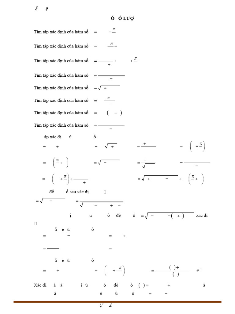 Toan-11 c1 b3.1 Ham-so-luong-giac Tự Luận de- Cho Học Sinh | PDF