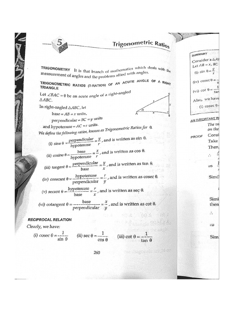 Chapter - 8 TRIGNOMETRY | PDF