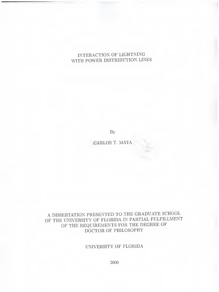 Interaction of Lightning With Power Distribution Lines | PDF ...