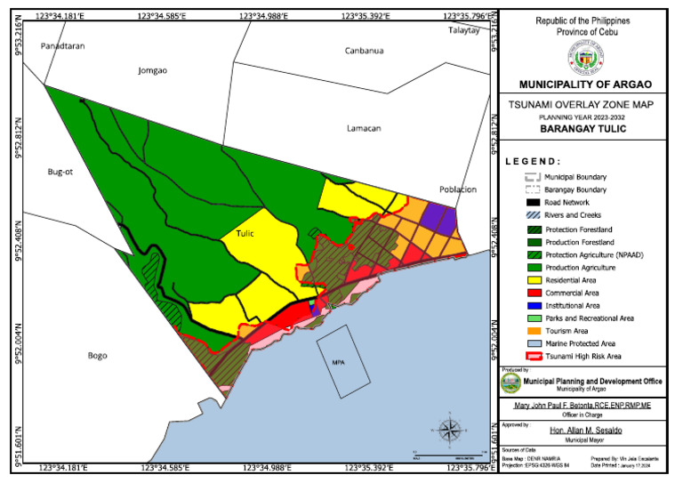 Tsunami Overlay Zone Map Tulic | PDF