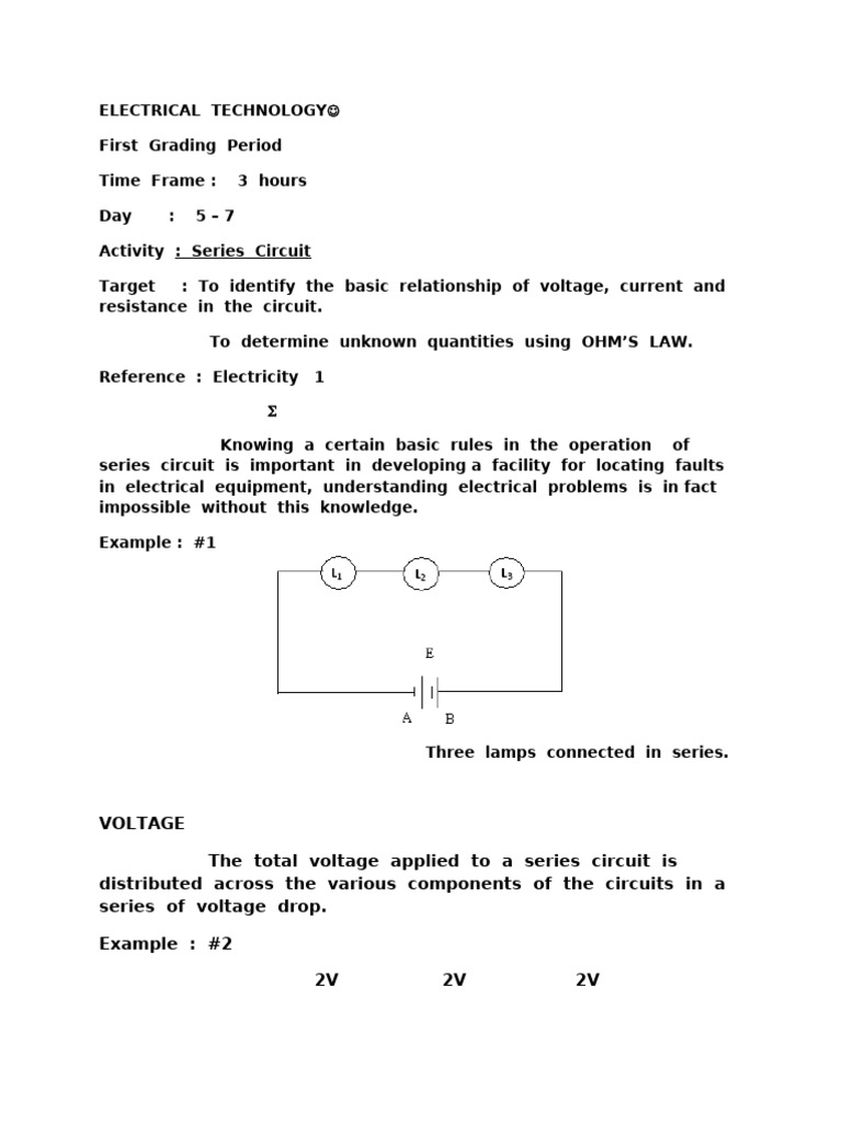 Electrical Technology I | PDF