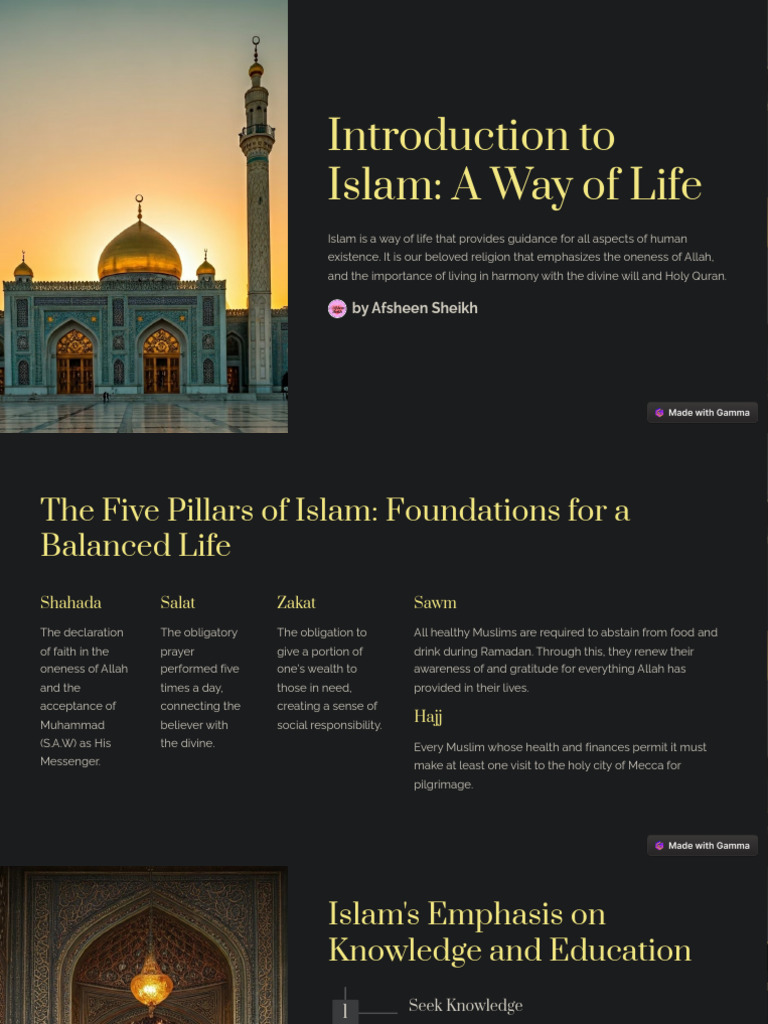 Introduction-to-Islam-A-Way-of-Life by Afsheen Sheikh | PDF | Abrahamic ...
