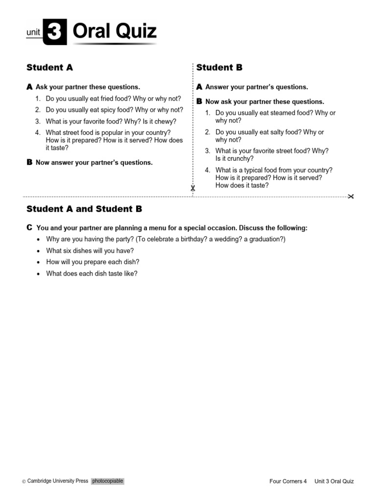 Oral Unit 3 | PDF