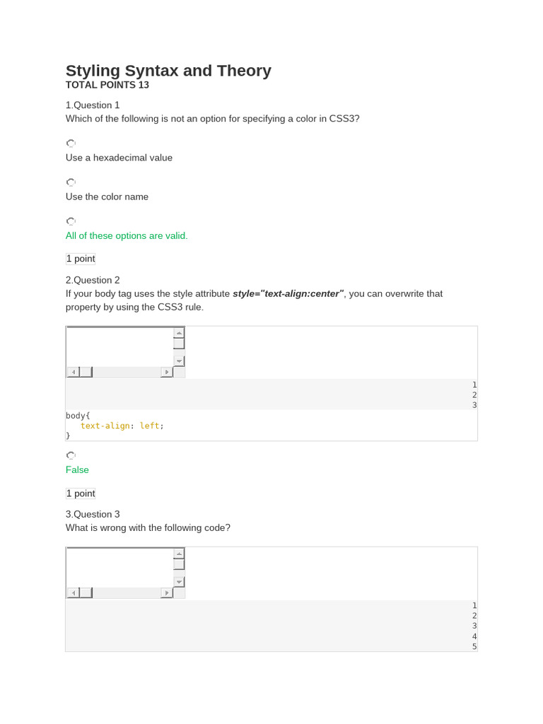 CSS3 Styling Syntax and Theory | PDF | Software Engineering | Typography