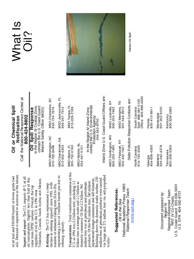 6 RRT4 Oil Pamphlet | PDF | Petroleum | Oil