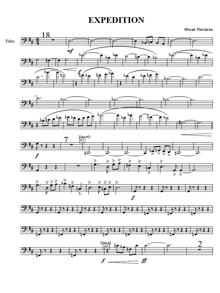 Expedition by Oscar Navarro | PDF | Tempo | Music Theory