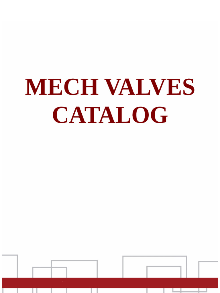 Mech Valves-Merged | PDF | Valve | Washer (Hardware)