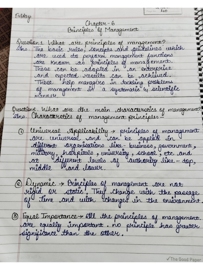 Chapter 6 Principles of Management. | PDF