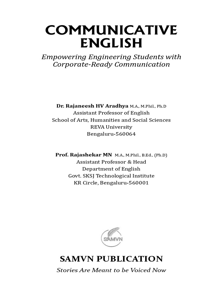 Communicative English | PDF | Communication | Nonverbal Communication