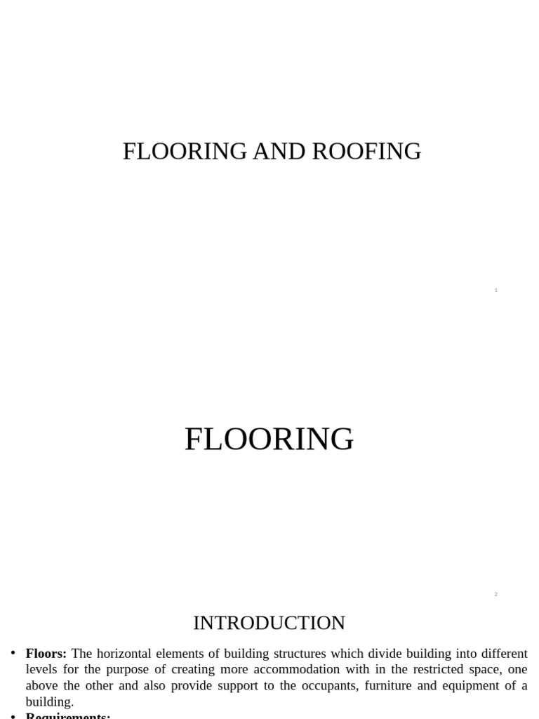 Flooring & Roofing Guide | PDF | Flooring | Roof