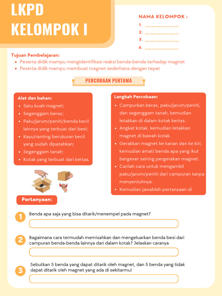 LKPD MAGNET KELAS 5 Copy 1x | PDF