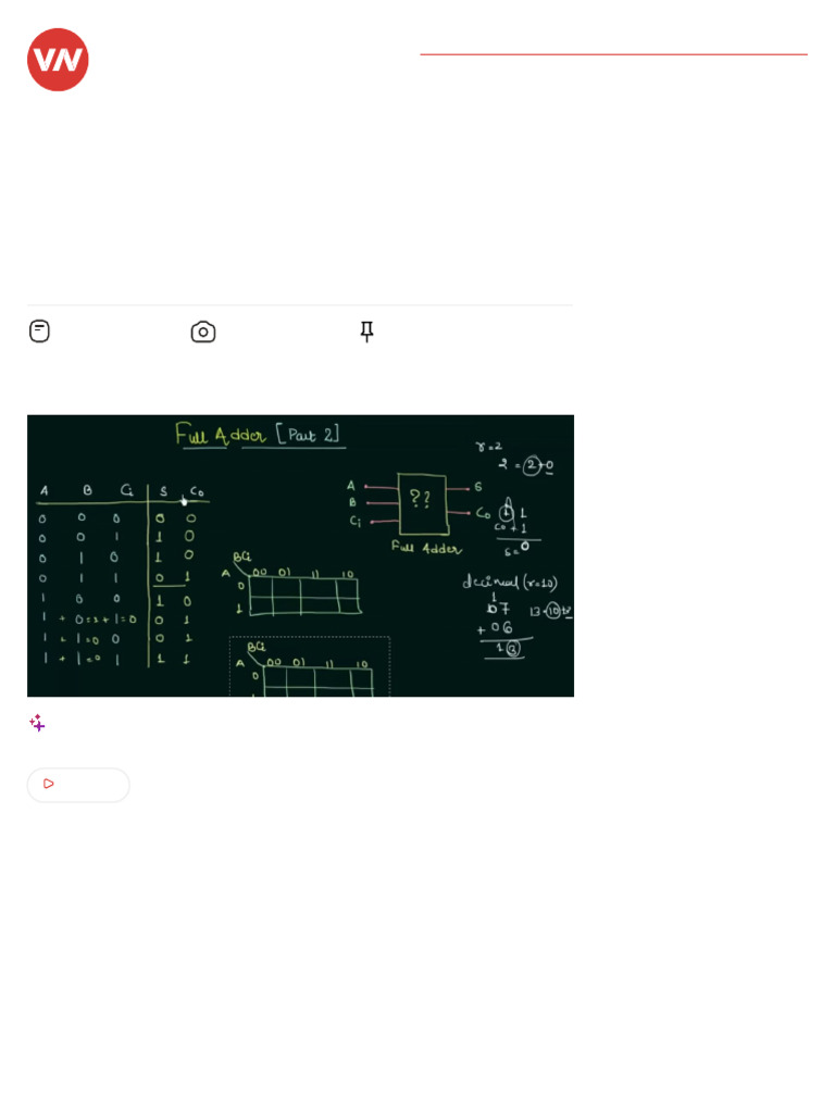 Full Adder Circuit Implementation Guide | PDF