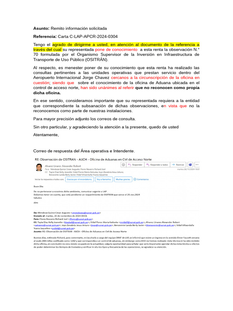 Carta de Ositran 27112024 | PDF